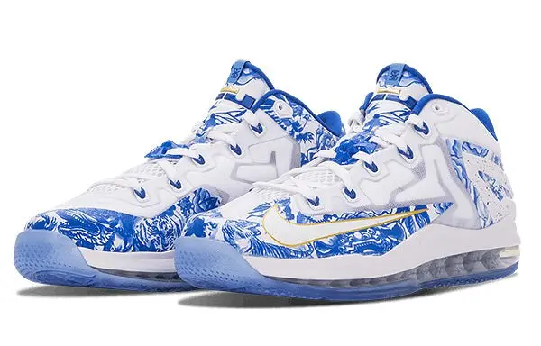 Nike Max Lebron Low 'china' Sneakers - White/blue/goldyellowgold