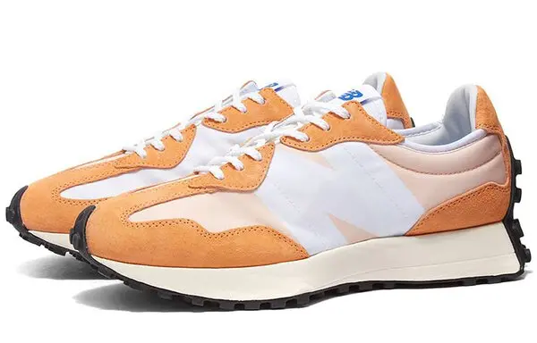 NEW BALANCE 327 Low Top Sneakers - Orange/white