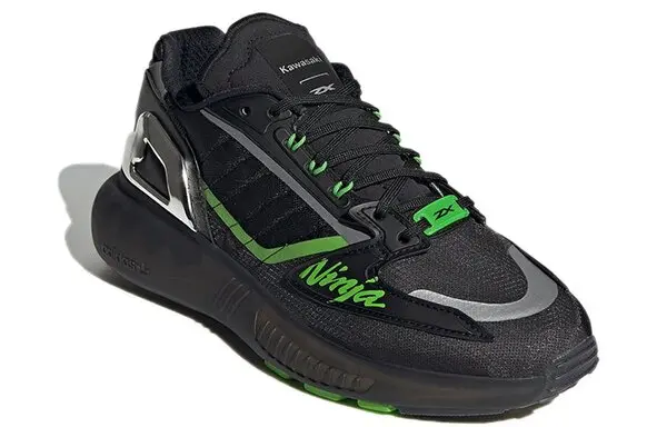 Adidas Zx 5000 Boost X Kawasaki Sneakers - Black/green