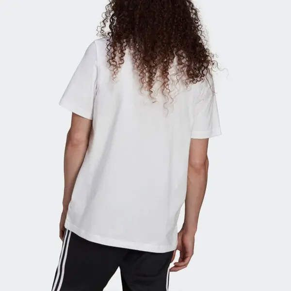 Adidas Originals Adicolor Classics Large Logo Printing Sports Round Neck Short Sleeve - White