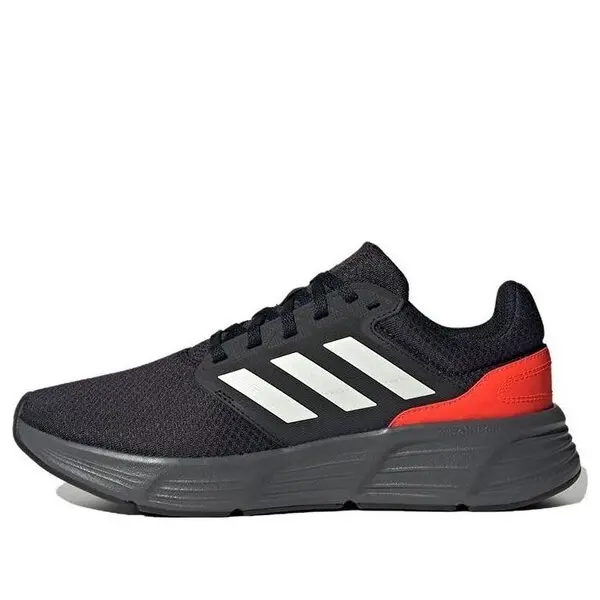 Adidas Galaxy 6 Lace-up Athletic Sneakers - Black/white/red