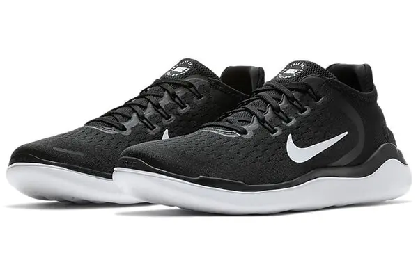 Nike Free Rn 2018 Athletic Sneakers - Black/white