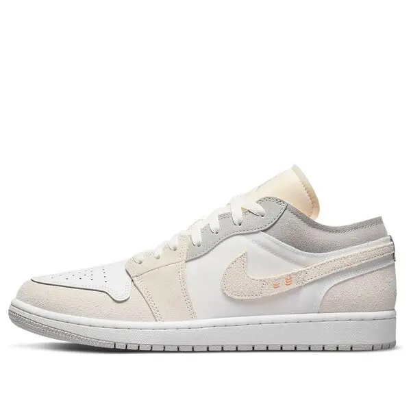 JORDAN 1 Low Se Craft "inside Out" Sneakers - Cream/whte/light Grey