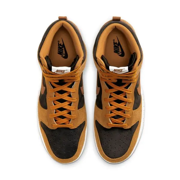 Nike Dunk High Premium "dark Curry - Brown/yellow