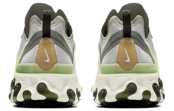 Nike React Element 55 'cargo Volt' Sneakers - Gray/yellow