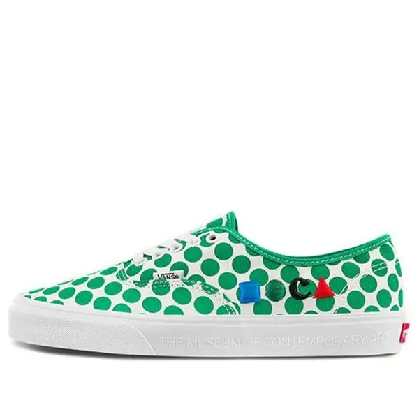 VANS Moca X Authentic 'logo Green' Sneakers - Green/white