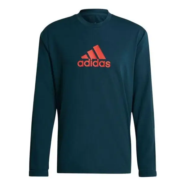 Adidas Long Sleeve Logo Graphic T-shirt - Blue