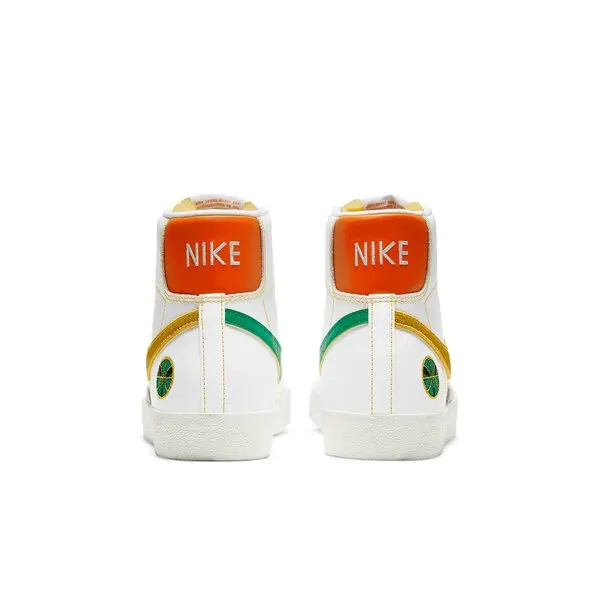 Nike Blazer Mid '77 Vintage Roswell Rayguns High Top Sneakers - White/yellow/green