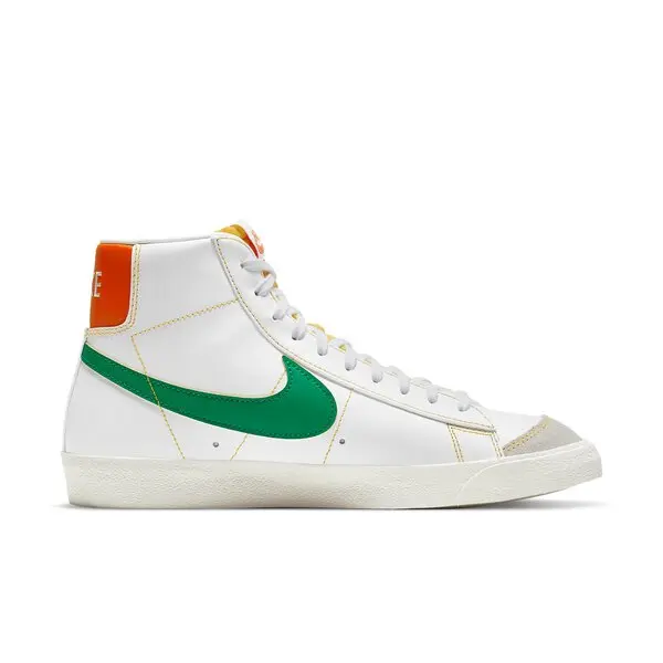 Nike Blazer Mid '77 Vintage Roswell Rayguns High Top Sneakers - White/yellow/green