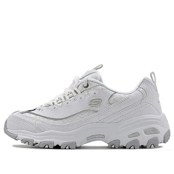 Sketchers D'lites Looking Glass Sneakers - White/grey