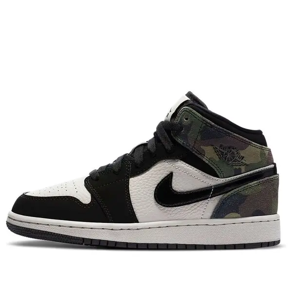 JORDAN 1 Mid Se 'camo' Sneakers - Black