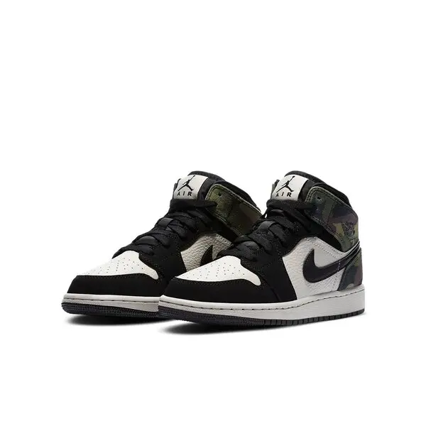 JORDAN 1 Mid Se 'camo' Sneakers - Black