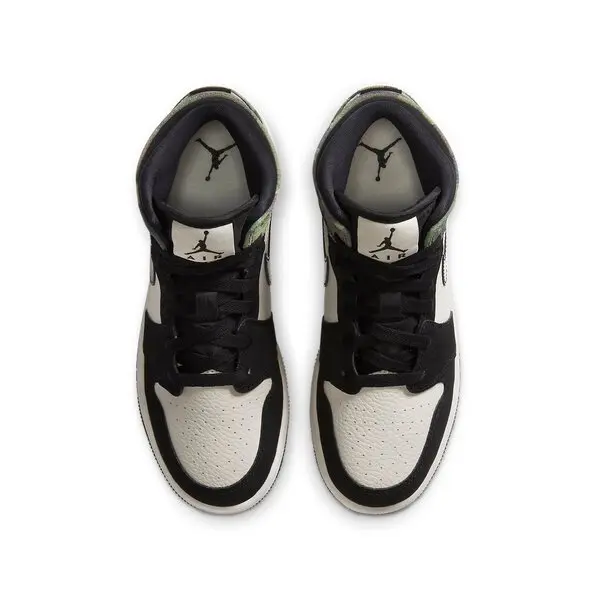JORDAN 1 Mid Se 'camo' Sneakers - Black