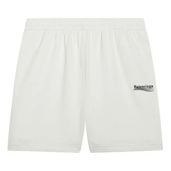 Balenciaga Political Campaign Shorts - White