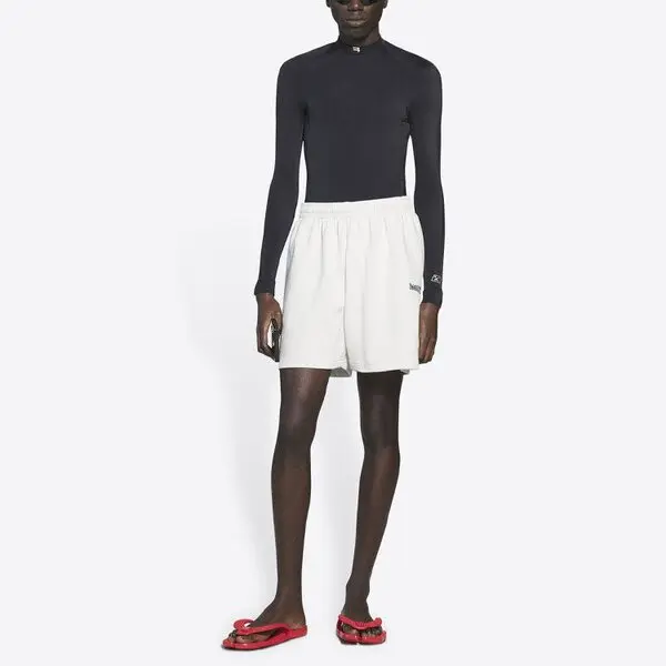 Balenciaga Political Campaign Shorts - White