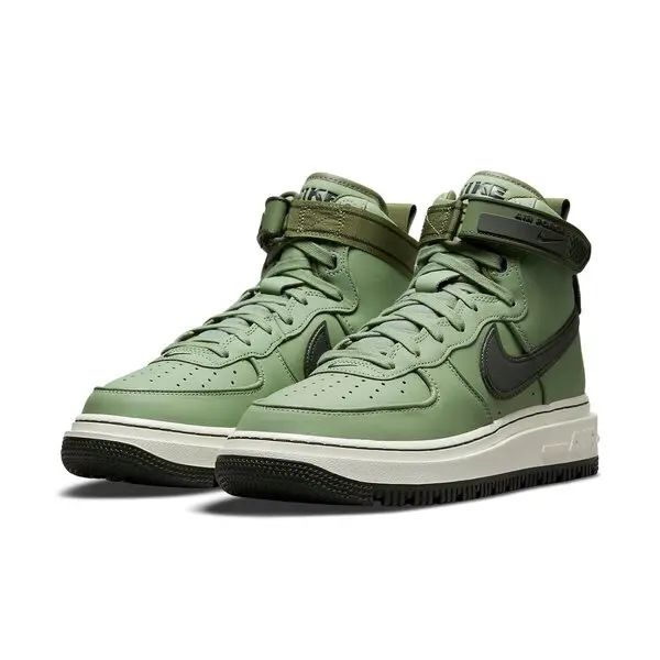 Nike Force 1 High Top Sneakers - Green/white