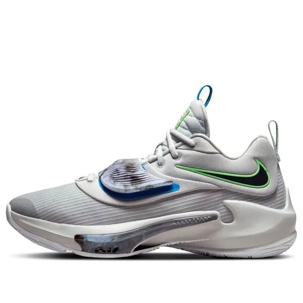 Nike Zoom Freak 3 Da0694-004 Athletic Sneakers - Grey/green