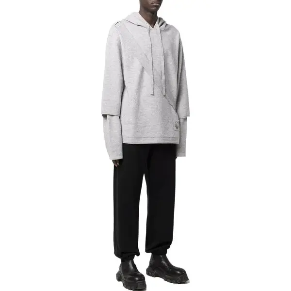 Off-White Long Sleeve Hooded Sweatshirt
