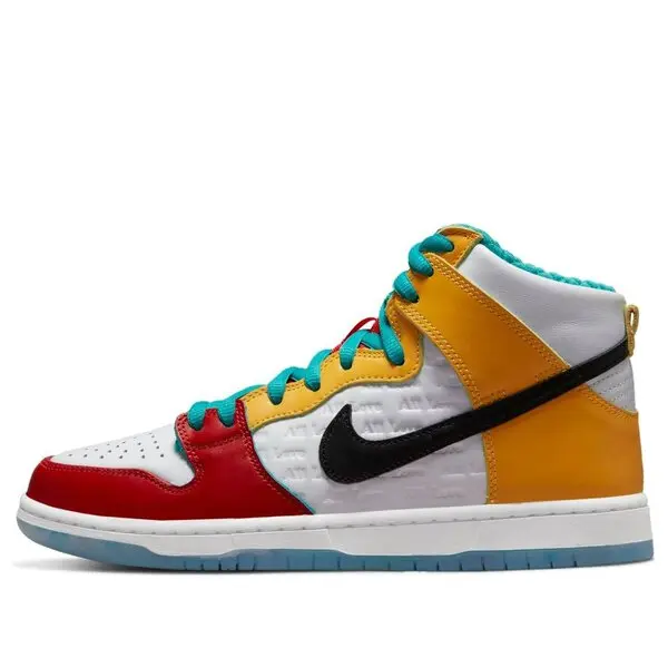 Nike X Froskate Sb Dunk High 'all Love No Hate' Sneakers - White/black/red