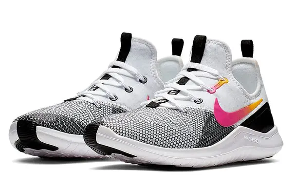 Nike Free Tr "laser Fuchsia" Athletic Shoes - Grey/black