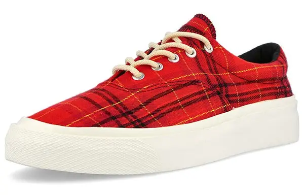 CONVERSE Skid Grip Low Twisted Plaid Sneakers