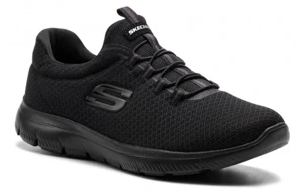 Sketchers Summits Low Top Sneakers - Black