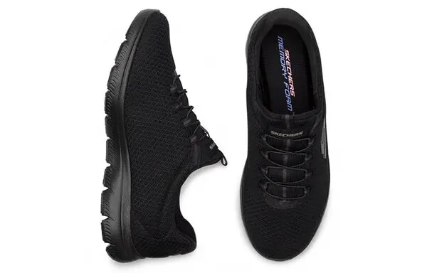 Sketchers Summits Low Top Sneakers - Black