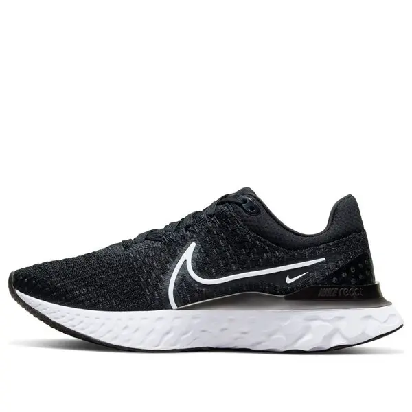 Nike React Infinity Run Flyknit 3 Athletic Sneakers - Black/white