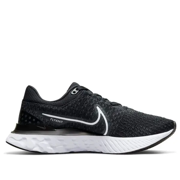 Nike React Infinity Run Flyknit 3 Athletic Sneakers - Black/white
