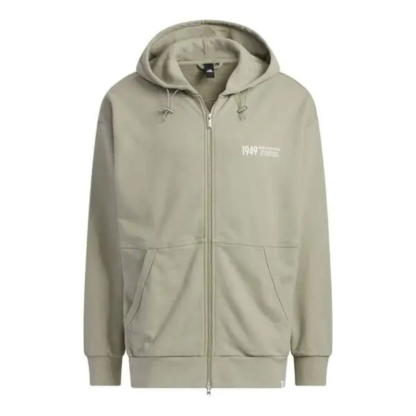 Adidas Verbiage Zip-up Hoodie - Olive Green