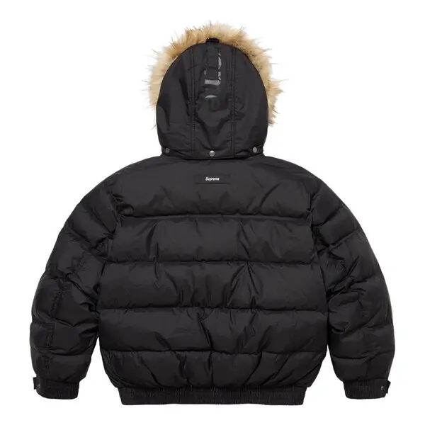 Supreme 700-fill Down Puffer Jacket With Fur-trimmed Hood - Black