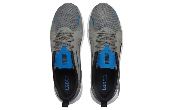 PUMA Lqdcell Method Low Top Athletic Sneakers - Gray/black/blue