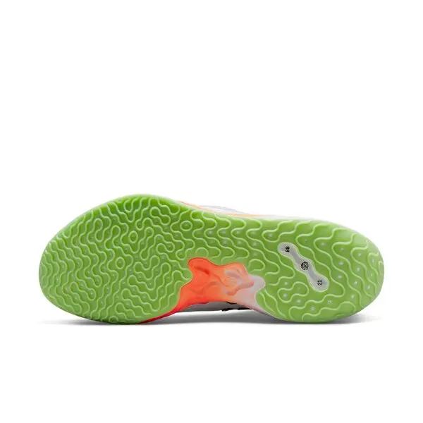 Nike Zoom G.t. Run Ep "white Multi Neonathletic Sneakers - White/pink/green