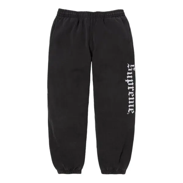 Supreme Fw25 Washed Old English Sweatpant - Black