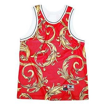 Supreme X Nike Basketball Jersey With Crossover Printing - Red