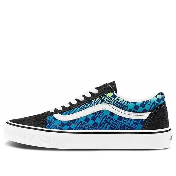VANS Old Skool Logo Flame Sneakers - Blue