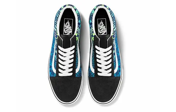 VANS Old Skool Logo Flame Sneakers - Blue