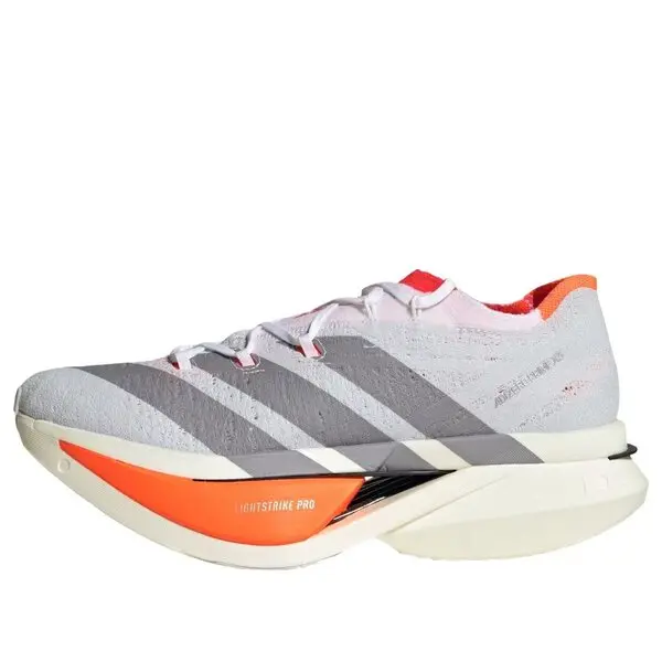 Adidas Adizero Prime X3 Strung Athletic Sneakers - Cloud White/cloud White/lucid Red