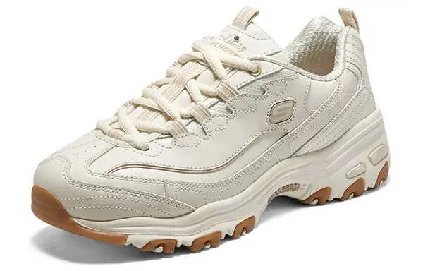 Sketchers D'lites Lace Up Sneakers - Beige