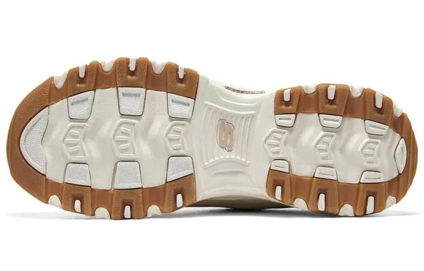 Sketchers D'lites Lace Up Sneakers - Beige
