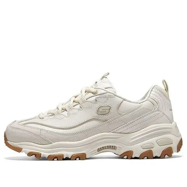 Sketchers D'lites Lace Up Sneakers - Beige