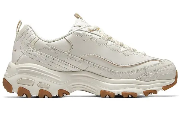 Sketchers D'lites Lace Up Sneakers - Beige
