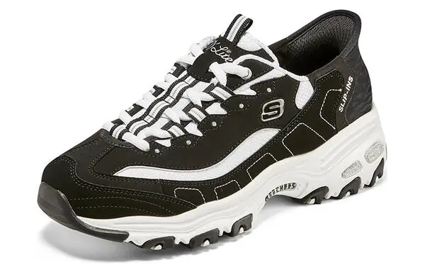 Sketchers D'lites 1.0 Chunky Sneakers - Black/white