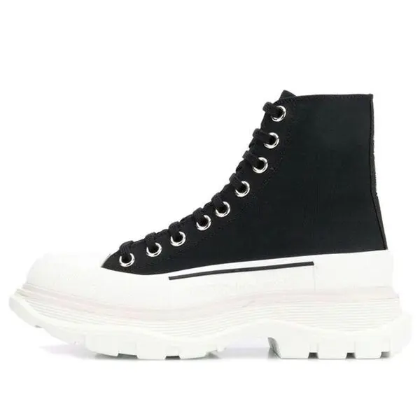 Alexander McQueen Tread Slick Boots - Black/white