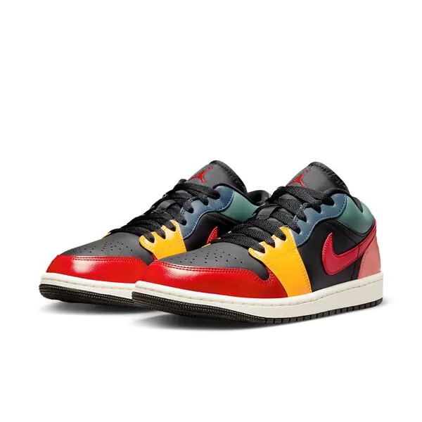 JORDAN 1 Low Se Sneakers - Black/yellow/red