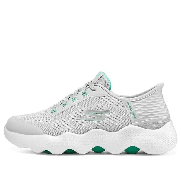 Sketchers Go Walk Massage Fit Athletic Sneakers - Grey/aqua
