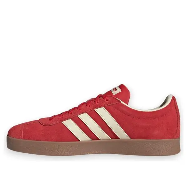 Adidas Vl Court Classic "red Gum" Sneakers - Red/gum