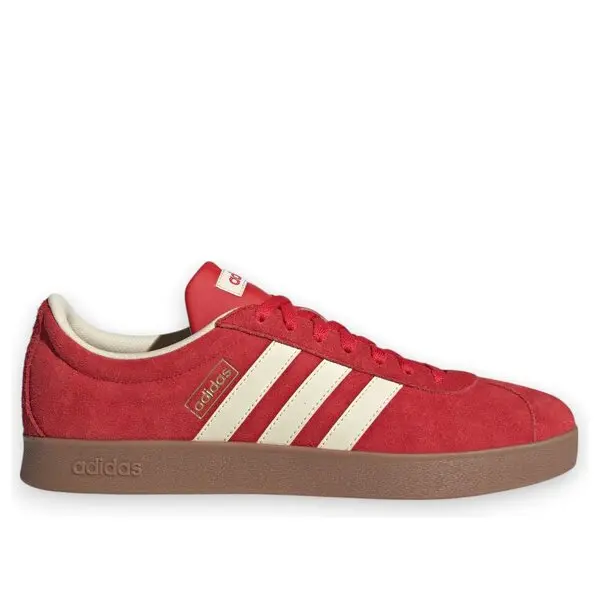 Adidas Vl Court Classic "red Gum" Sneakers - Red/gum