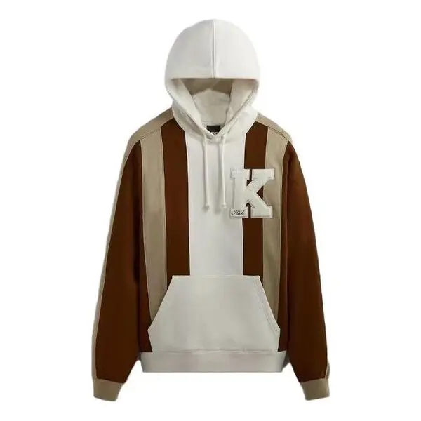 Kith Williams Iii Paneled Hoodie 'tectonic - Brown/white