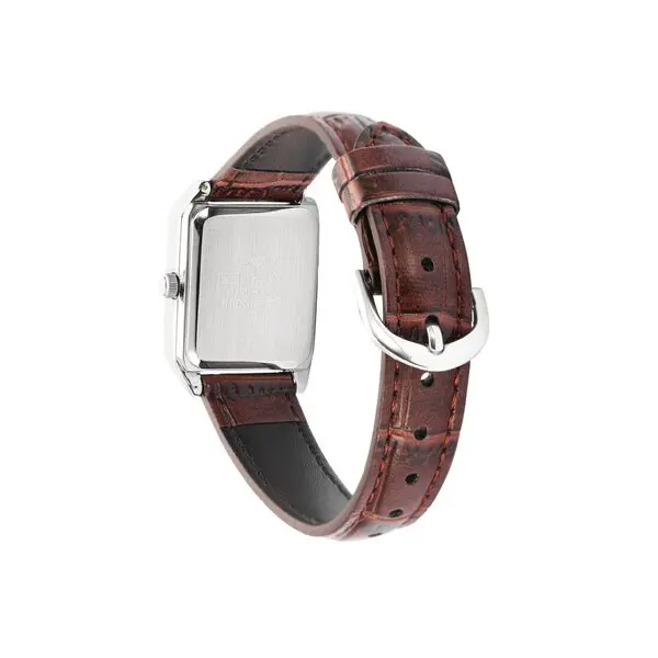 Casio Analog Quartz Watch With Leather Band